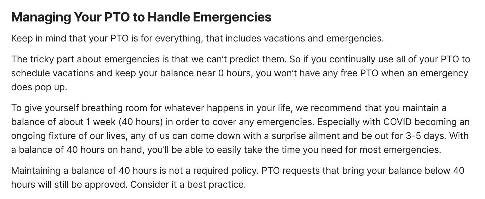 4 REAL PTO Policy Examples You Can Copy